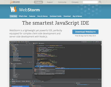 HTML5開発に適したIDEを探す（その2）「WebStorm」 | hifive開発者ブログ