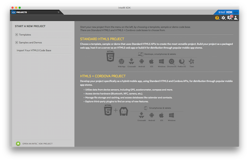 HTML5開発に適したIDEを探す（その7）「Intel XDK」 | hifive開発者ブログ